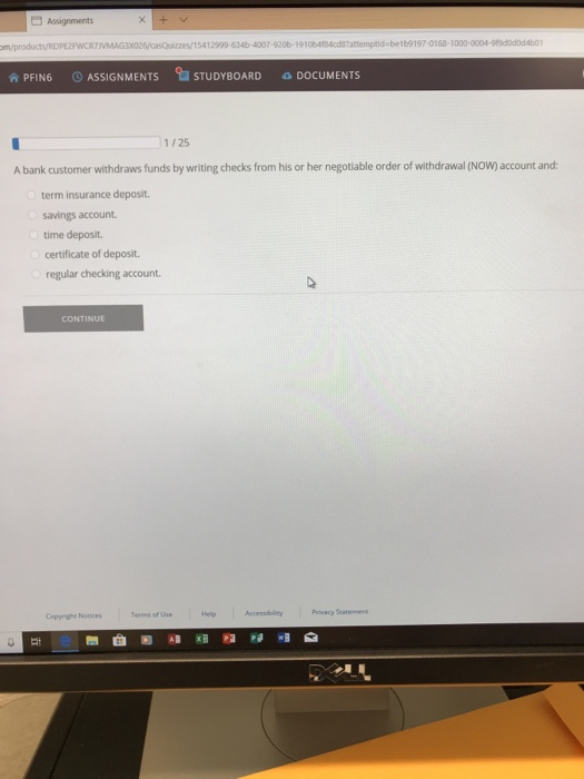 Solved A bank customer withdraws funds by writing checks | Chegg.com