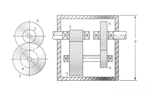 Solved Design a two-stage composite spur gear as shown in | Chegg.com