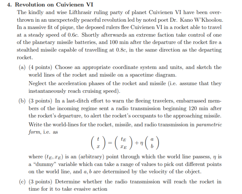 Solved 4. Revolution on Cuivienen VI The kindly and wise | Chegg.com