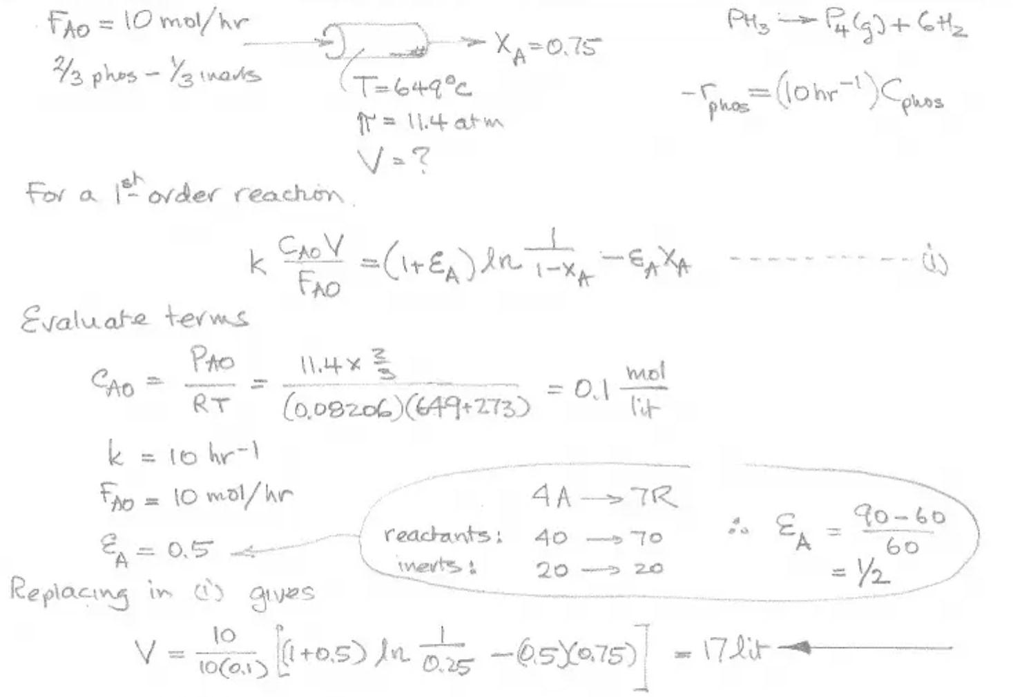 Solved Given that, at 650∘C phosphine decomposes as: | Chegg.com