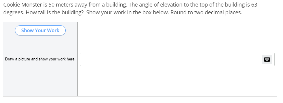 Solved Cookie Monster is 50 meters away from a building. The | Chegg.com