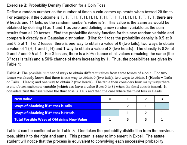 Solved Exercise 2: Probability Density Function for a Coin | Chegg.com