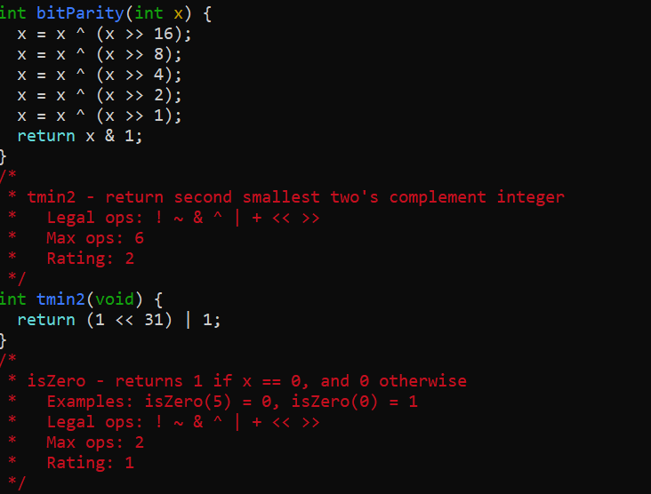 Solved Int Bitor Int X Int Y Return ∼∼xand∼y ∗ ∗ 