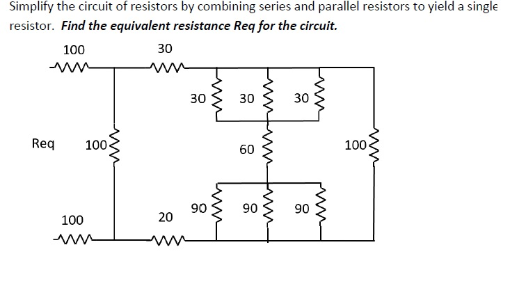 Solved Simplify The Circuit Of Resistors By Combining Series