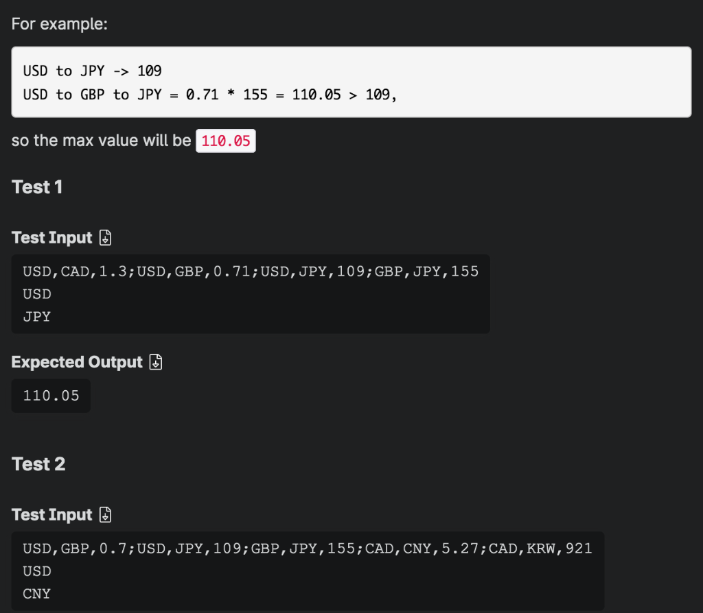 Solved Currency Exchange Programming challenge description: | Chegg.com