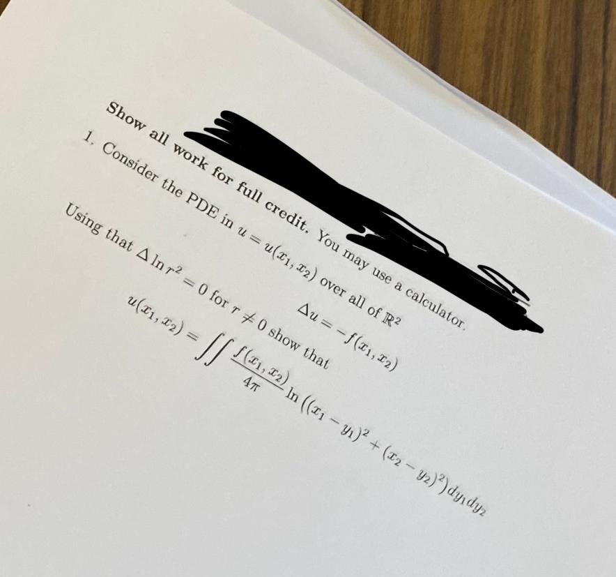 Solved PDE (Partial Differential Equation) | Chegg.com