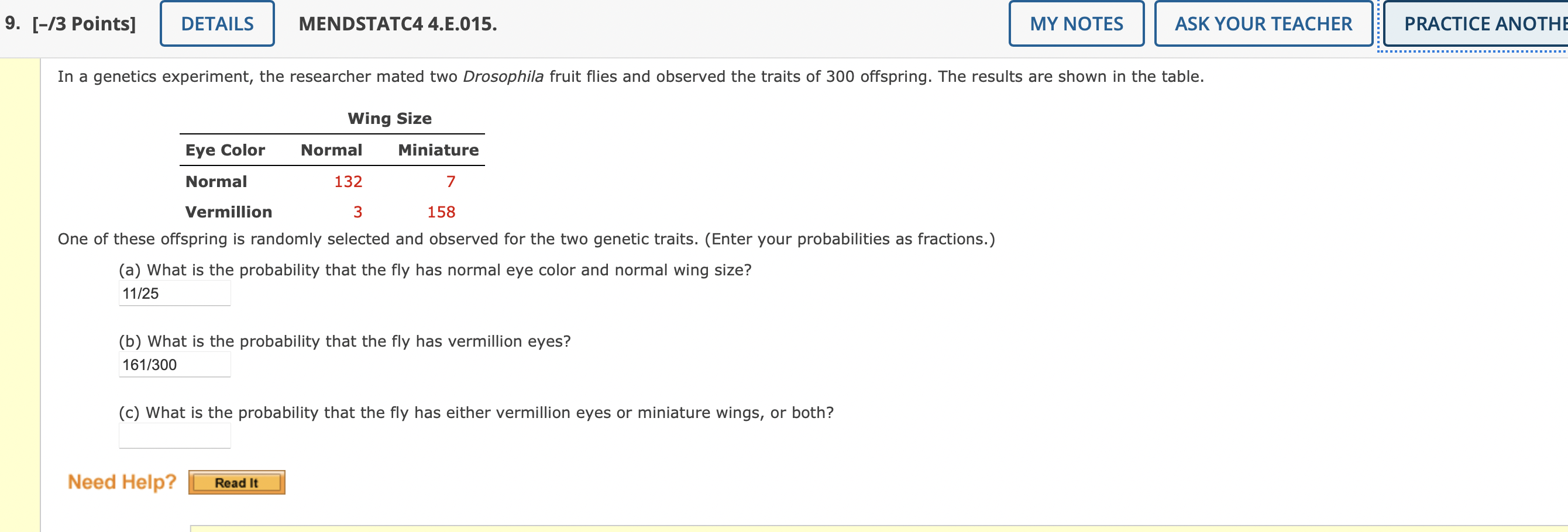 Solved of these offspring is randomly selected and observed | Chegg.com