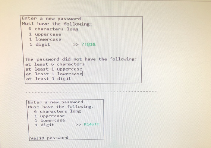 Solved Create A New Class Named Validatepassword Create An 3936