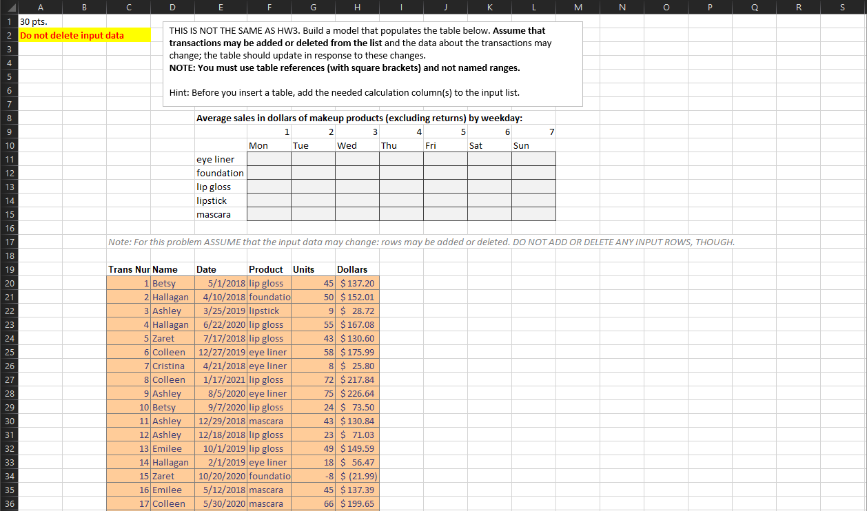Solved D G H M N 0 P Q R S A B 1 30 pts. 2 Do not delete | Chegg.com