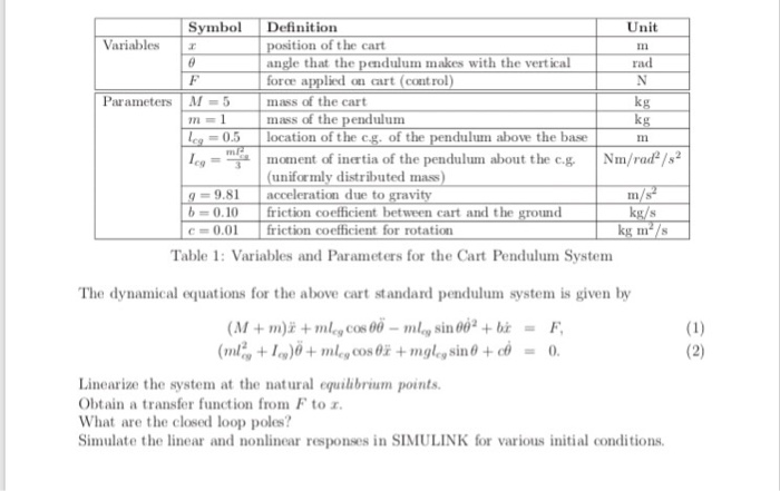 Problem 1 State Transition Matrix Homogeneous