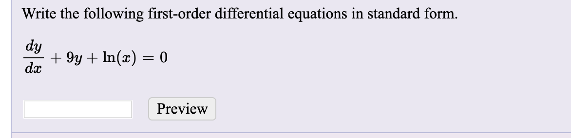 Solved Write the following first-order differential | Chegg.com