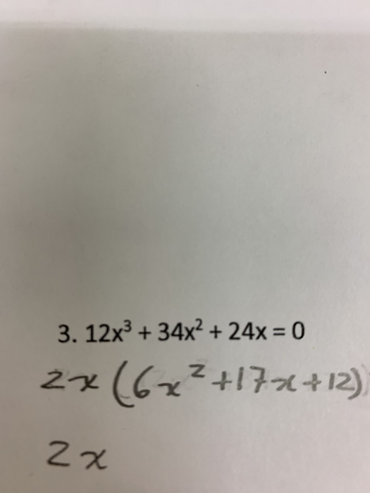 Solved Solve for x 1. (x+3)(x+5)-35 2. (2x-3X3x+1)+5x-2 1. | Chegg.com