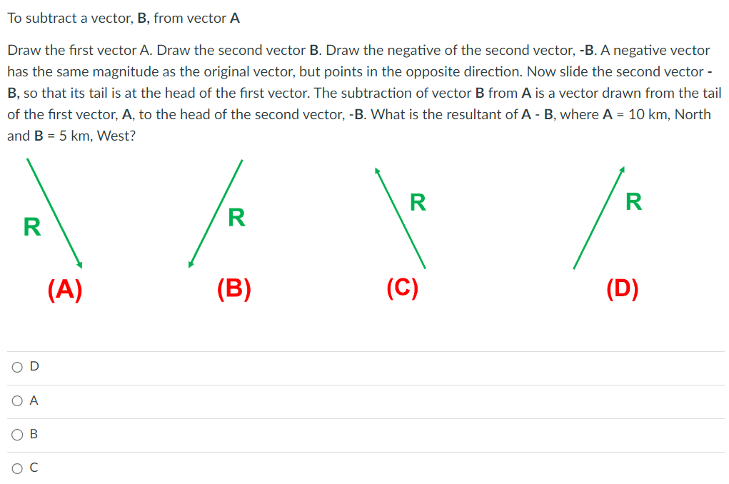 Solved To Add Two Vectors Graphically A B Draw The First 0853