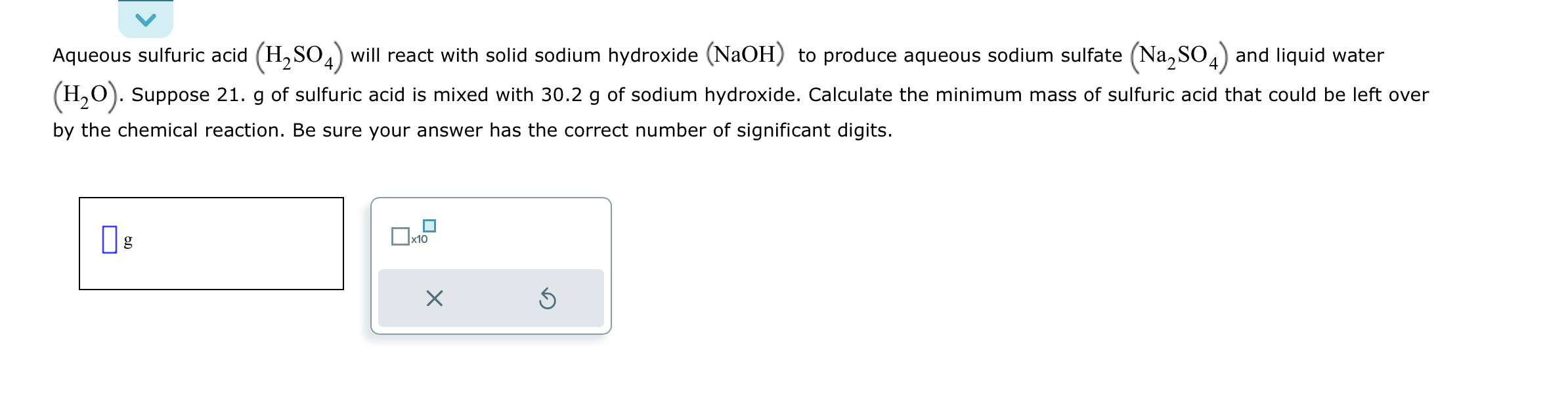 Solved Aqueous sulfuric acid \\( \\left(\\mathrm{H}_{2} | Chegg.com