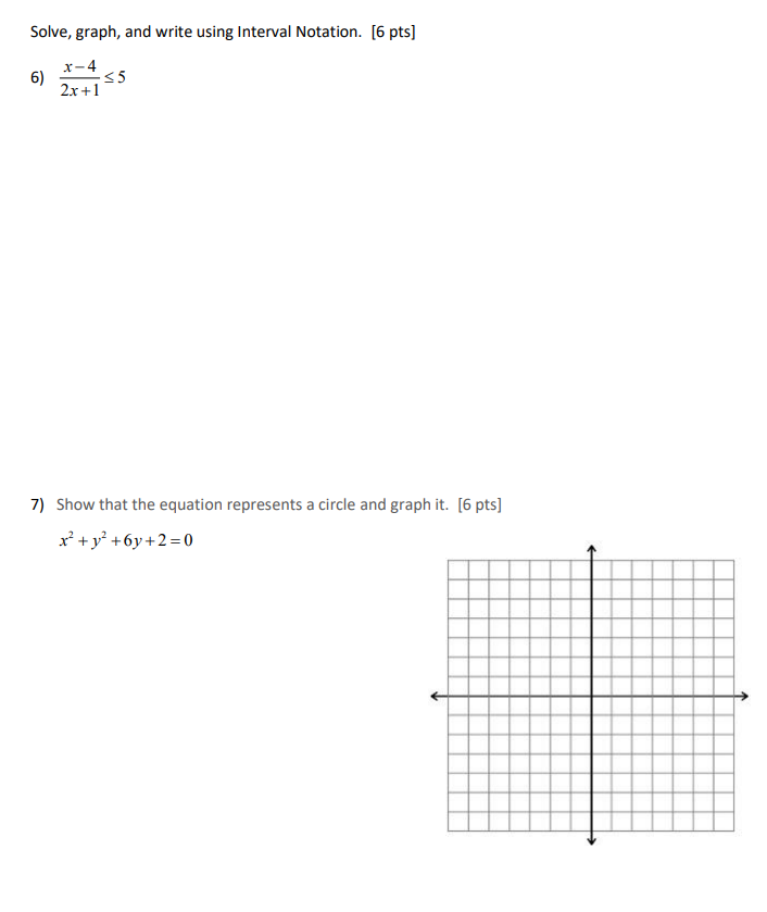Solved Solve Graph And Write Using Interval Notation [6