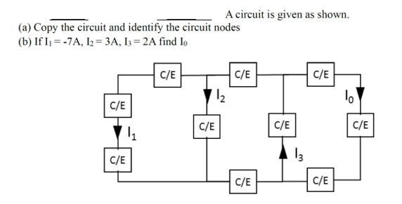 Solved (a) Copy the circuit and identify the circuit nodes | Chegg.com