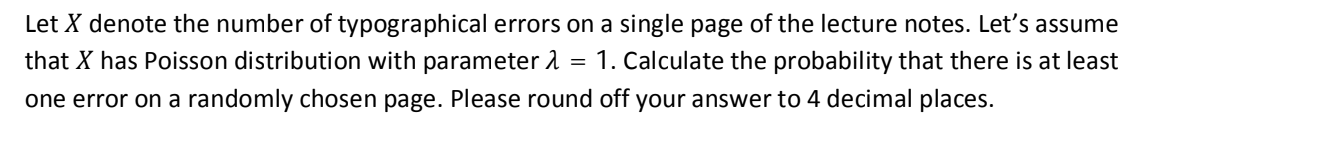 Solved Let \\( X \\) denote the number of typographical | Chegg.com