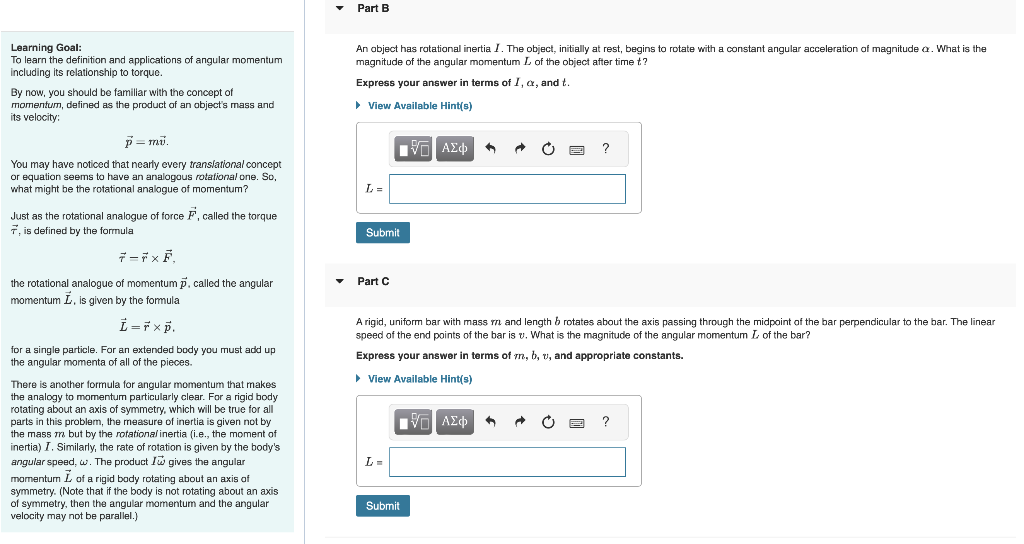 Solved Learning Goal: An object has rotational inertia I. | Chegg.com Solved Learning Goal: An object has rotational inertia I. | Chegg.com