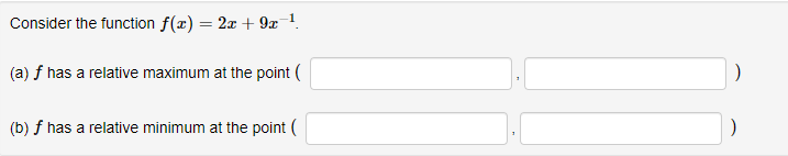 Solved Consider the function f(x)=−2x2+4x−1 (a) Find all | Chegg.com