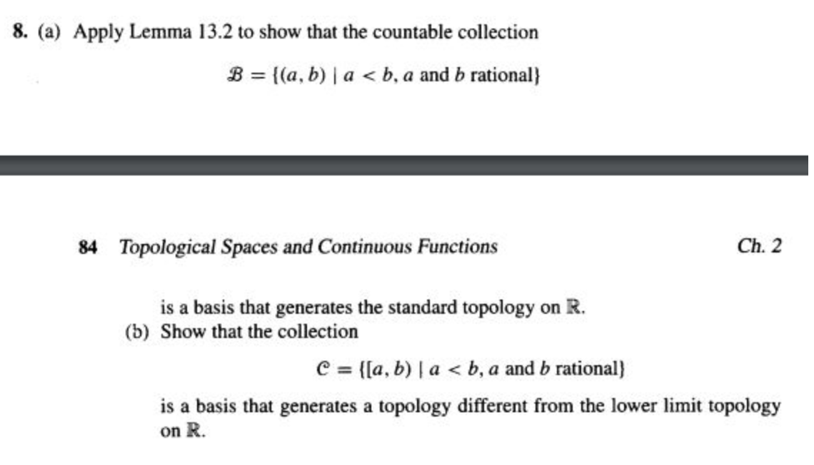 Solved 8. (a) Apply Lemma 13.2 to show that the countable | Chegg.com