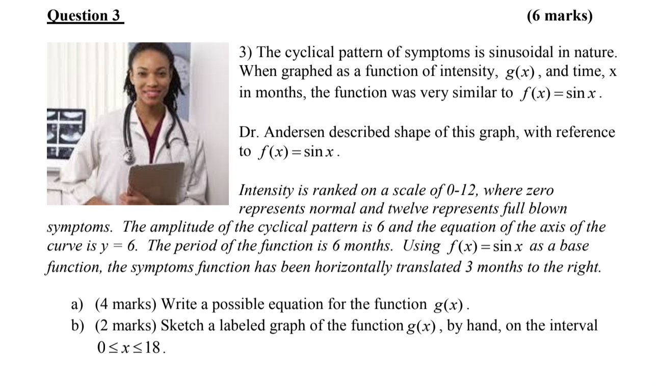 Question 3 (6 marks) 3) The cyclical pattern of | Chegg.com