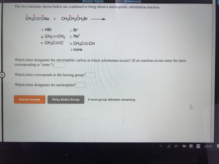 Solved Review Topics) The two reactants shown below are | Chegg.com