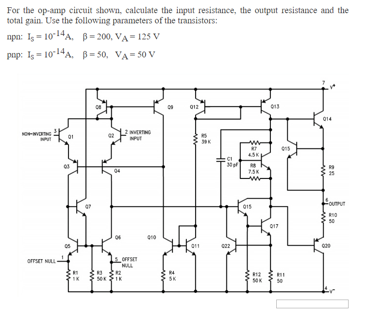 For the op-amp circuit shown, calculate the input | Chegg.com