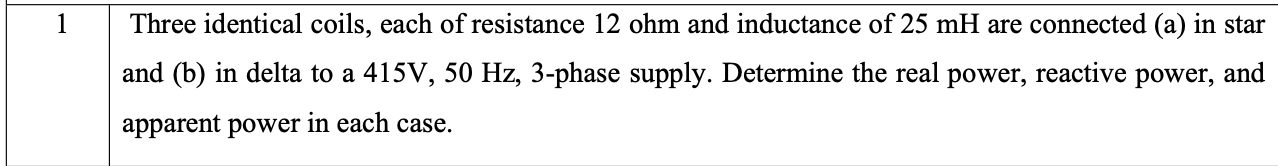 Solved Three identical coils, each of resistance 12 ohm and | Chegg.com