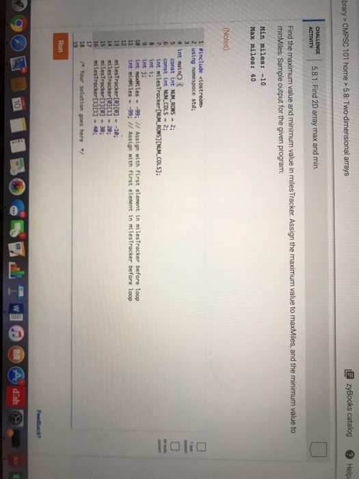 Solved ?zyBooks catalog @ Help brary > CMPSc 101 home> 5.8: | Chegg.com