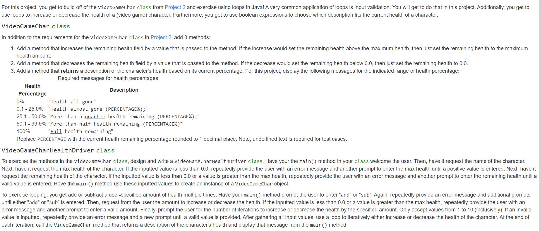 For this project, you get to build off of the | Chegg.com