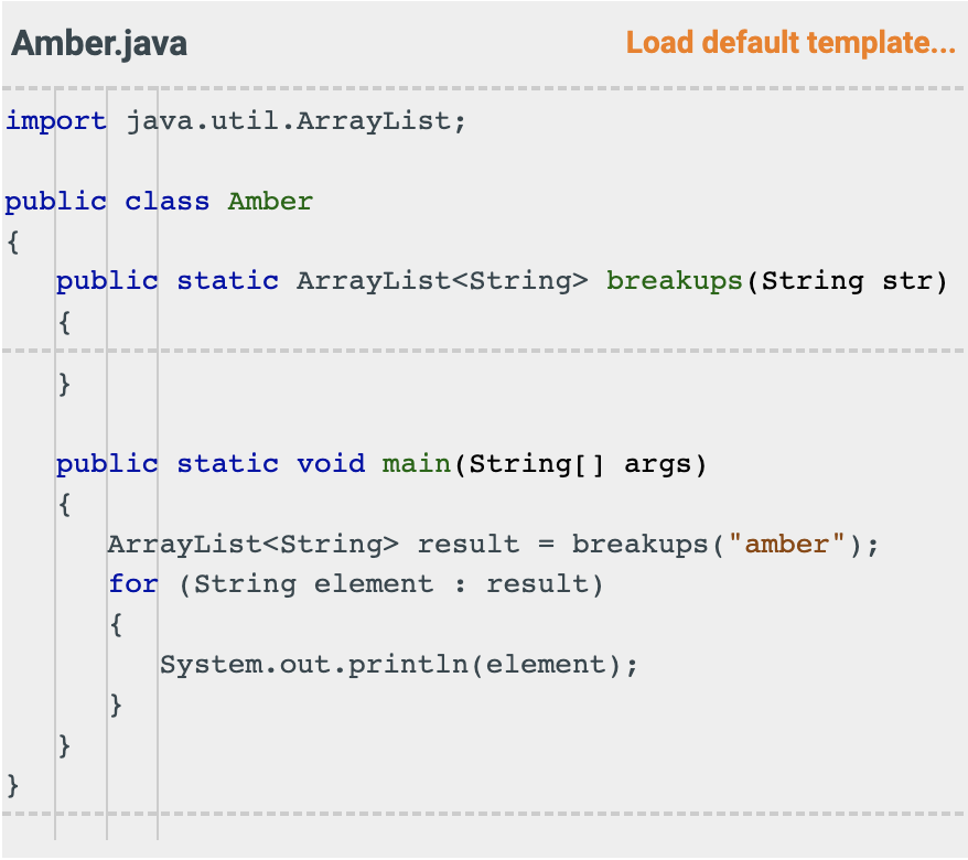 Solved Rearrange the following lines of code to produce a | Chegg.com