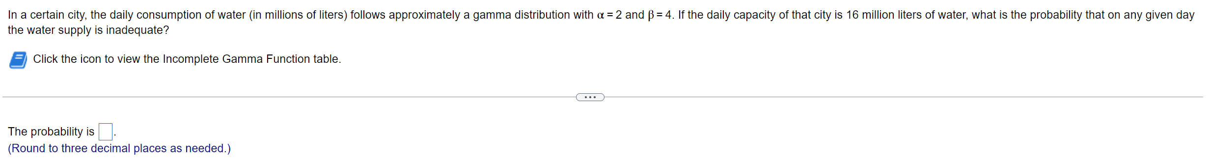 Solved the water supply is inadequate? Click the icon to | Chegg.com