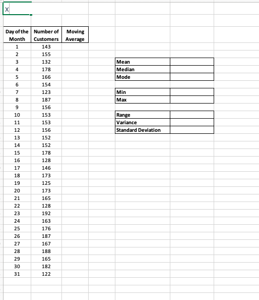 Solved 20 On the Daily Stats worksheet, in cell C4, use the | Chegg.com