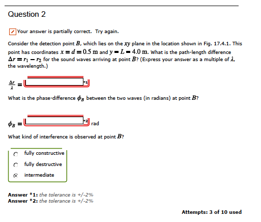 Solved Interactive Exercises 17.07: Two Source Interference | Chegg.com