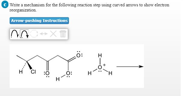 Solved Write a mechanism for the following reaction step | Chegg.com