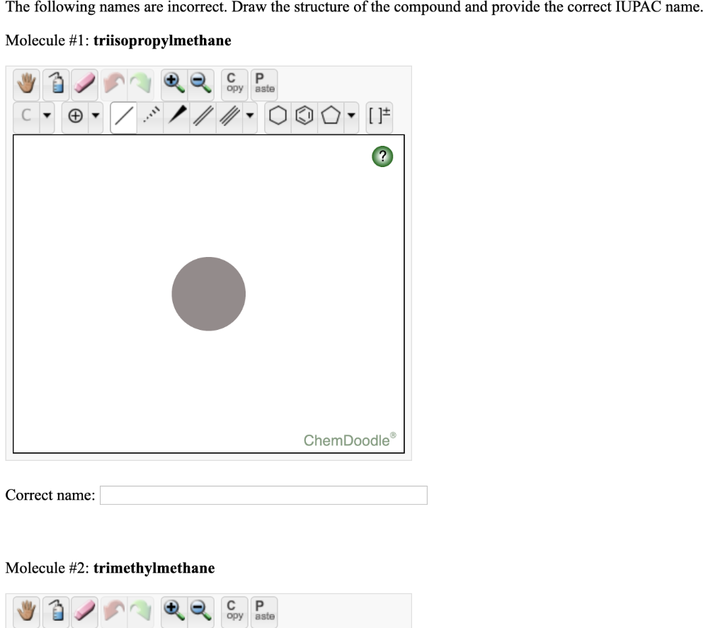 Solved The following names are incorrect. Draw the structure | Chegg.com