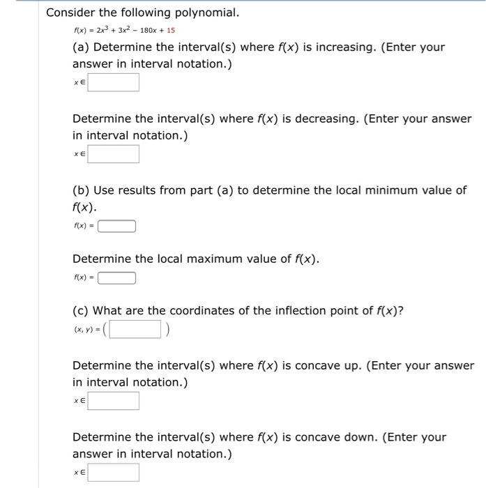 Solved (a) Determine the interval(s) where f(x) is | Chegg.com