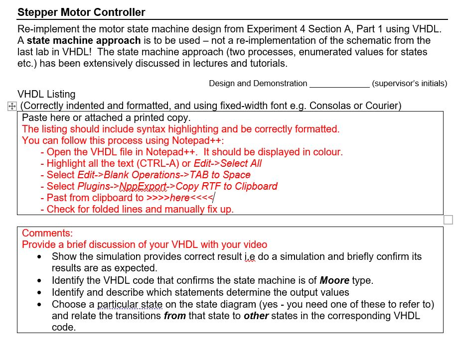 USE VHDL SOLVE PART 2!! This Part 1 from the last | Chegg.com