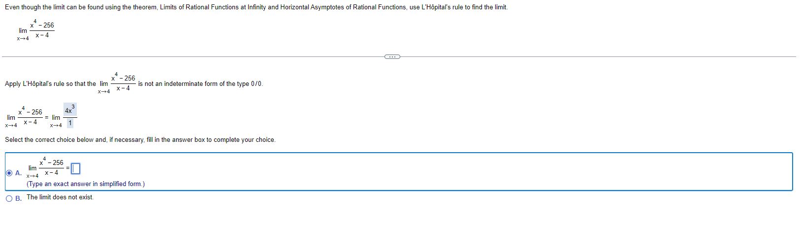 Solved Even though the limit can be found using the theorem, | Chegg.com