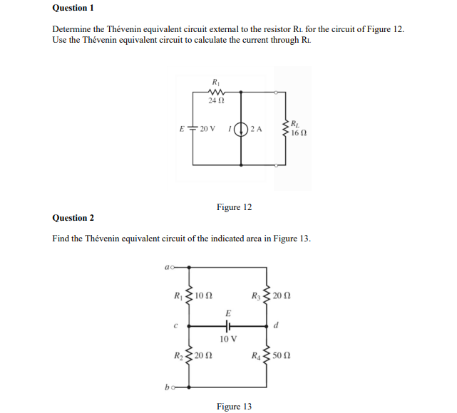 [Solved]: Determine the Thvenin equivalent circuit externa