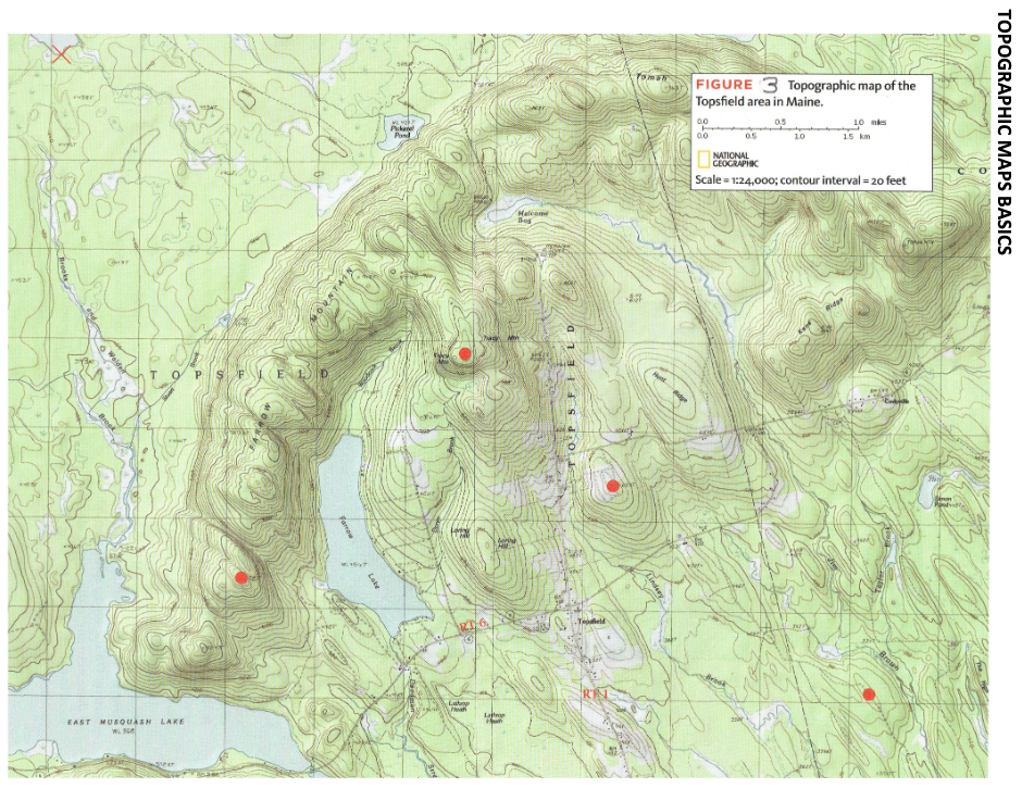 Solved Nested Contour Lines: Red colored dots on the | Chegg.com