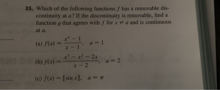 Solved 35. Which of the following functions f has a | Chegg.com