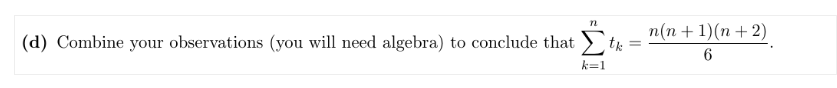 Solved The numbers t1=1,t2=1+2=3,t3=1+2+3=6,…, are known as | Chegg.com
