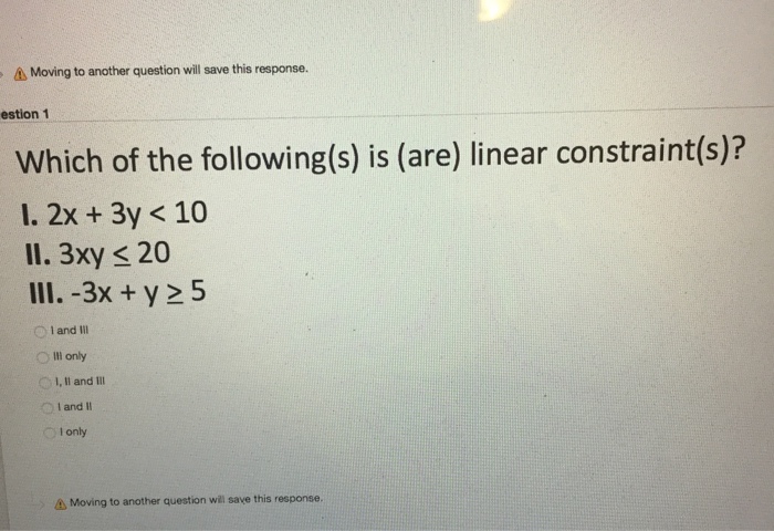 Solved Which of the following(s) is (are) linear | Chegg.com