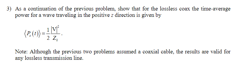 Solved 3) As a continuation of the previous problem, show | Chegg.com