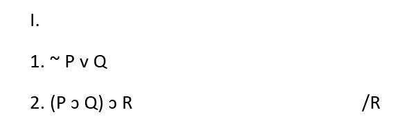 Solved 1. 1. “PvQ 2. (P3 Q) 5 R /R | Chegg.com