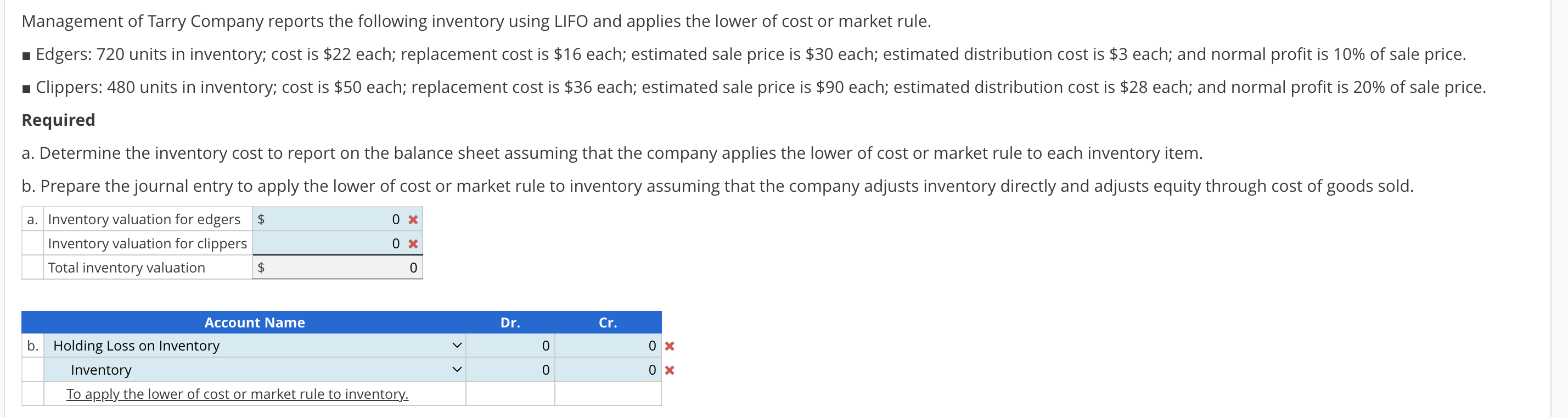 Solved Management of Tarry Company reports the following | Chegg.com Solved Management of Tarry Company reports the following | Chegg.com