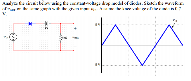 Solved Analyze the circuit below using the constant-voltage | Chegg.com