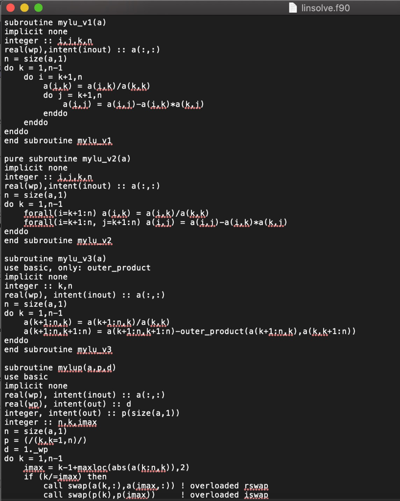 P18.1.1) Write a single precision Fortran program to | Chegg.com