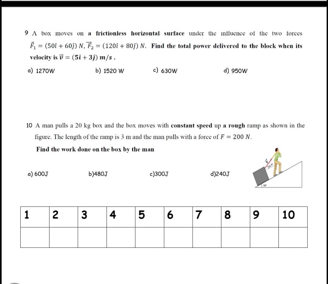 Solved 5. A 15 kg block rests on a rough horizontal surface | Chegg.com